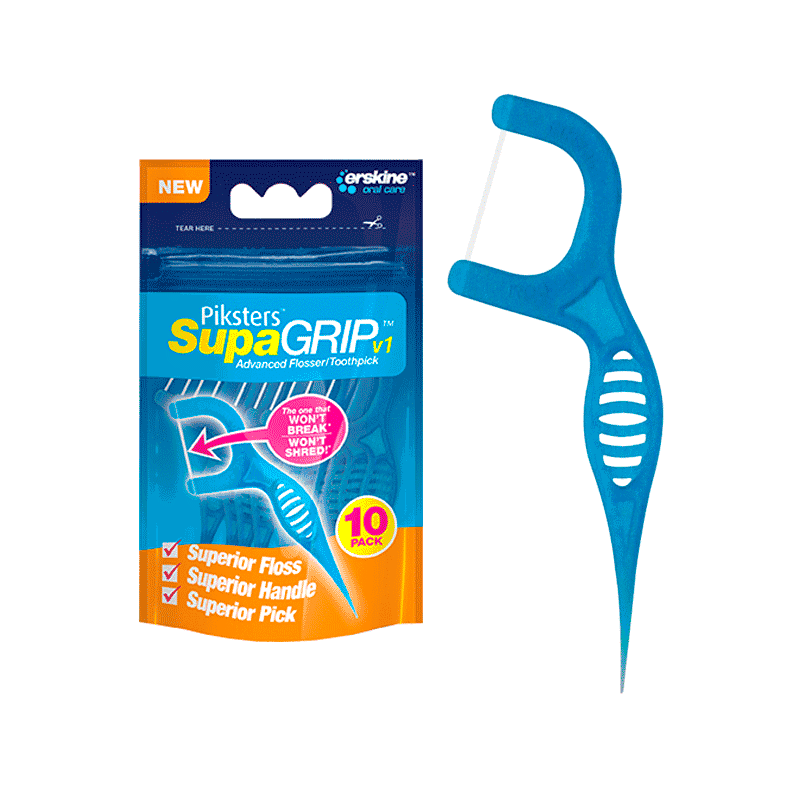Flosser Supa Grip (10 un.) | Piksters - Ortotek